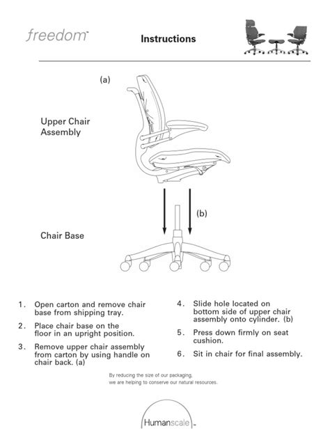 Humanscale Freedom Chair Assembly Guide Pdf Chair Screw