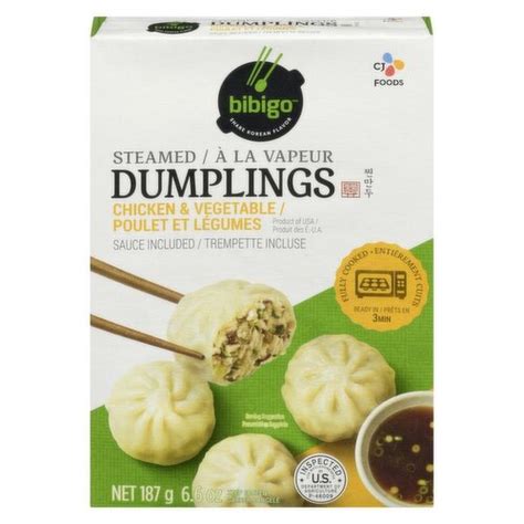 Bibigo Steamed Dumplings Chicken And Vegetable Quality Foods