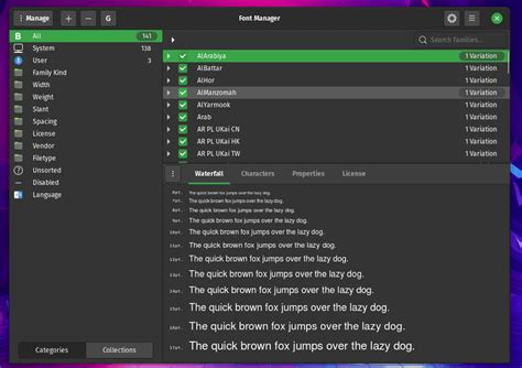 Font Manager A Simple Open Source App For GTK Desktop Linux Punx