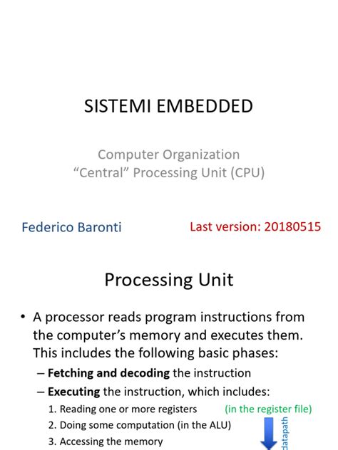 Unit 3 Basic Processing Unit Pdf Central Processing Unit Computer