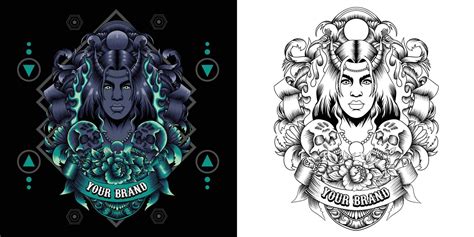 Printable Girly Skull Tattoo Designs
