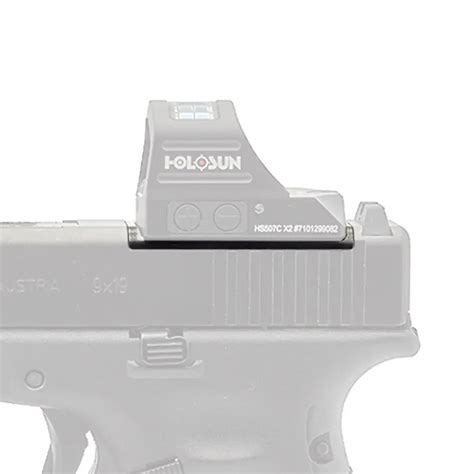 Eemann Tech Trijicom Rmr Adapter For Glock Mos Black Steel Mount