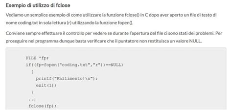 Fclose Funzione Fclose In C Come Chiudere Un File In C