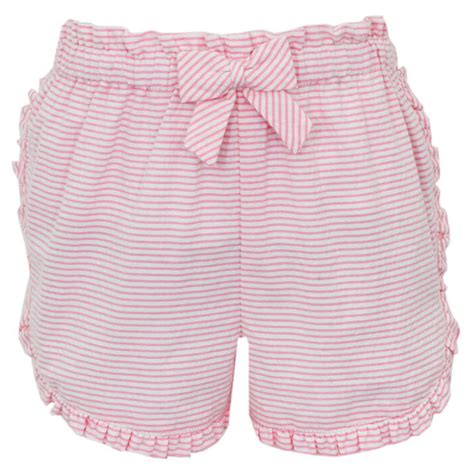 Strawberries Pink Seersucker Stripe Shorts Kandks Giving Tree