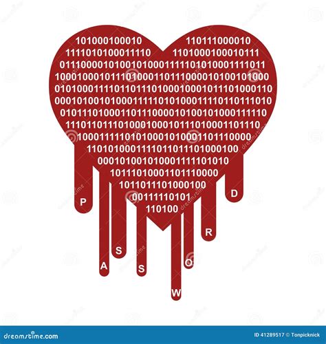 OpenSSL Heartbleed Stock Illustration Illustration Of Breach