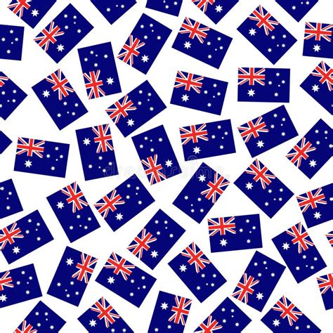 Pattern With Flag Of The Australia Seamless Pattern With Flag Of The