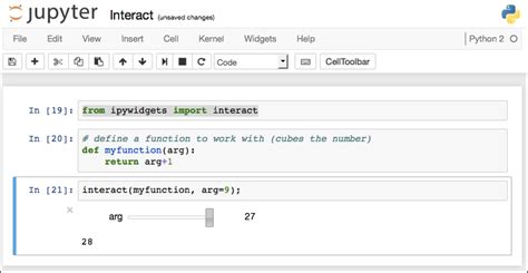 Interact Widget Learning Jupyter