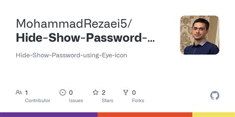 Github Mohammadrezaei5hide Show Password Using Eye Icon Hide Show