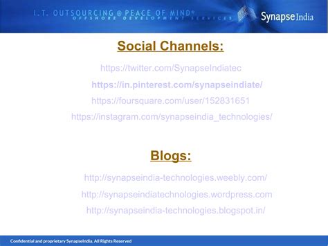 synapseindia technologies custom software development ppt