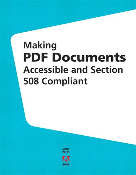 Making Pdf Documents Accessible And Section 508 Compliant Peachpit