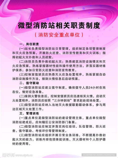 微型消防站制度设计图 海报设计 广告设计 设计图库 昵图网