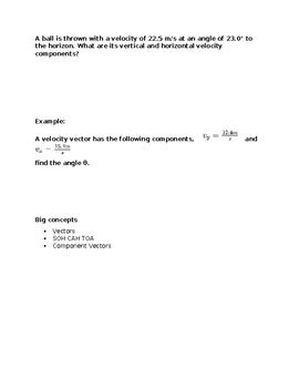 Introduction To Vectors Guided Notes By Rod S Ecosystem Lab TPT