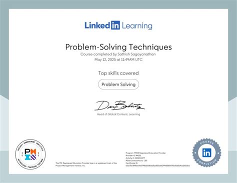 Just Finished The Course “problem Solving Techniques” Problemsolving