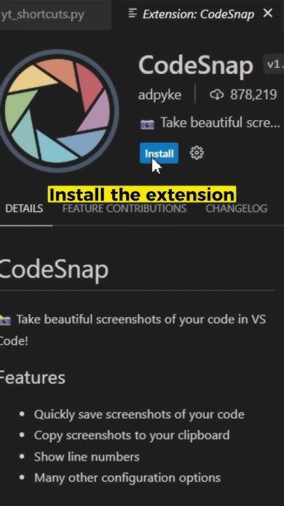 How To Take Beautiful Screenshots Of The Code Using Codesnap Vs