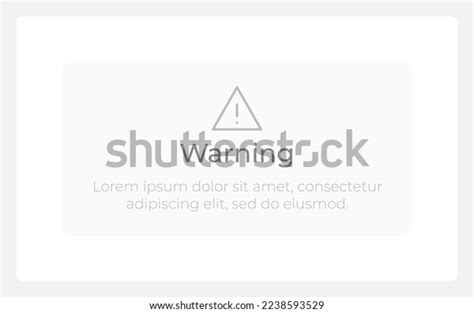 Caution Message Ui Element Template Editable Stock Vector Royalty Free 2238593529 Shutterstock
