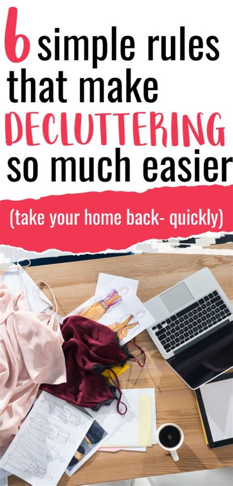 6 rules of decluttering get your home back declutter declutter home