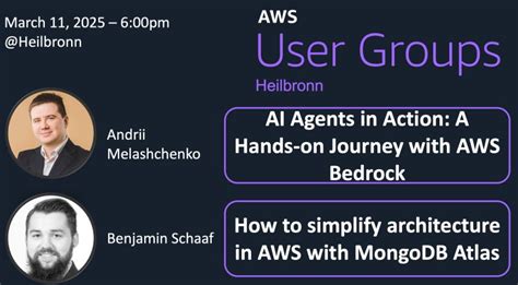Aws User Group Meetup Heilbronn Aws Bedrock Mongodb Heilbronn… Julian Michel