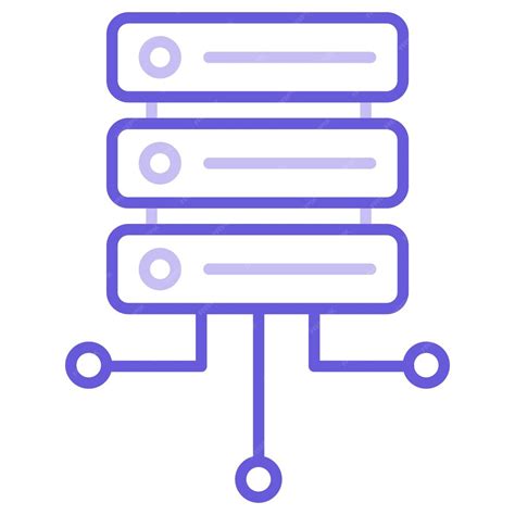 Premium Vector Database Network Vector Illustration