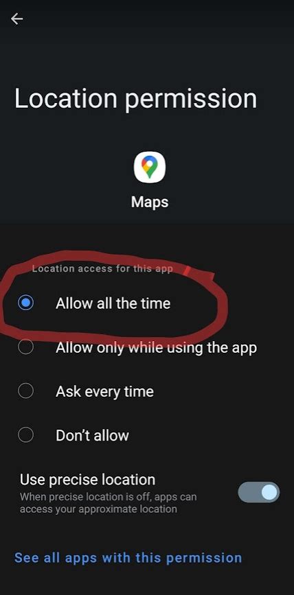 Maps Location Access Permission