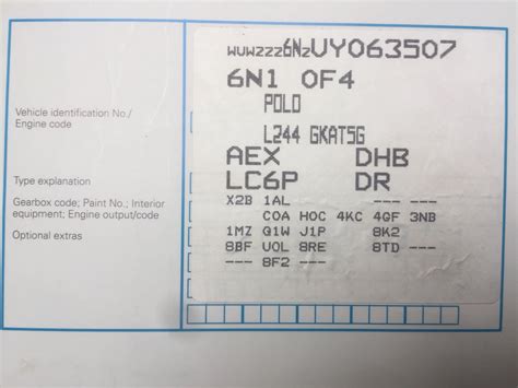 Motorisation Code Uk Polos Net The Vw Polo Forum