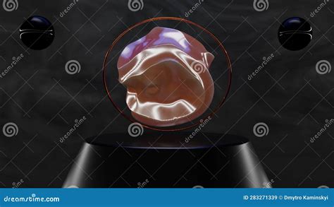 Seamless Looped Animation Of Abstract Silk Shape Transformation Stock Video Video Of Golden