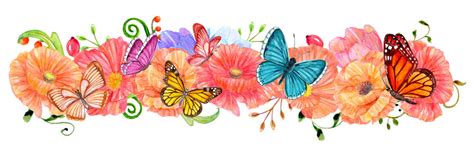Butterfly Clipart Border Design