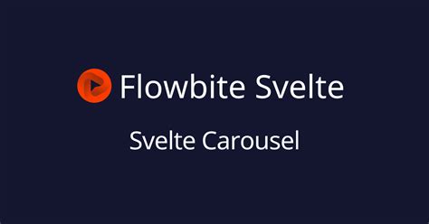 Svelte Carousel Flowbite