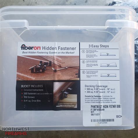 Fiberon Hidden Deck Fasteners Northwest Firearms
