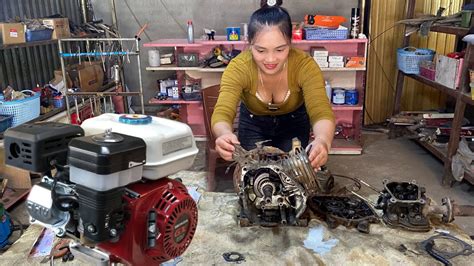 Timelapsegenius Girl Repairs And Restores All Types Of Engines To Help