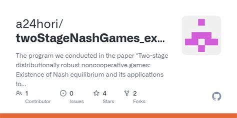 Github A24hori Twostagenashgames Exppack The Program We Conducted In The Paper Two Stage