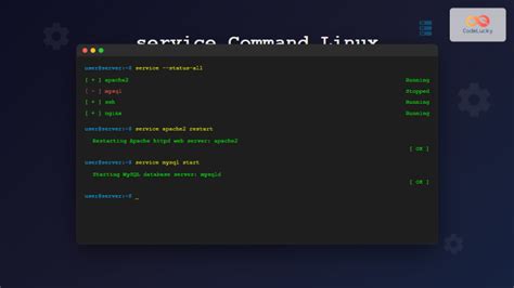 Service Command Linux Complete Guide To Managing System Services Codelucky