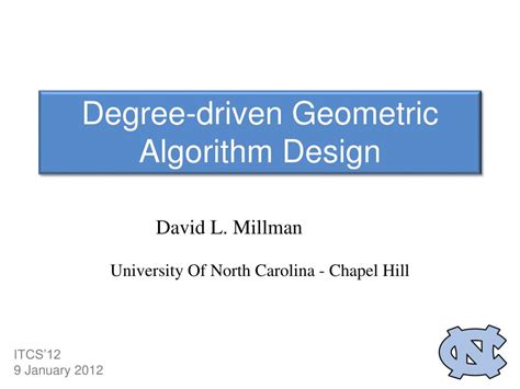 Ppt Degree Driven Geometric Algorithm Design Powerpoint Presentation