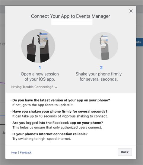Facebook Codeless Event Ios App Does Not Connect To Events Manager