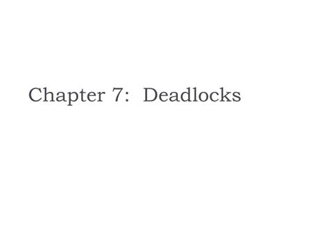 ppt deadlocks in computer systems powerpoint presentation free