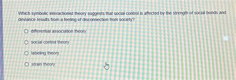 Which Symbolic Interactionist Theory Suggests That