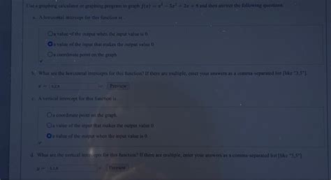 Solved Use A Graphing Calculator Or Graphing Program To