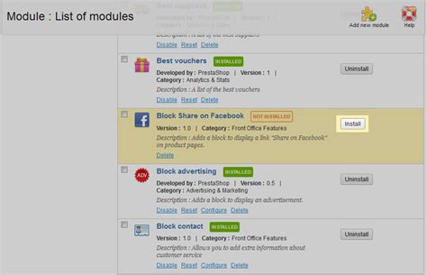 How To Install A Third Party Module In Prestashop 15 Inmotion Hosting