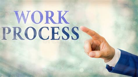 Handwriting Text Work Process Concept Meaning Standard Procedures How To Handle A Particular