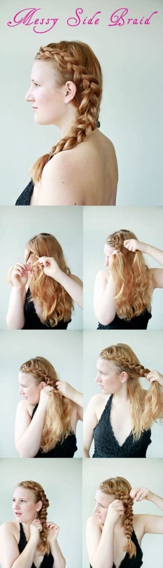 How To Do A Messy Side Braid Great For Dirty Hair Styles Beauty