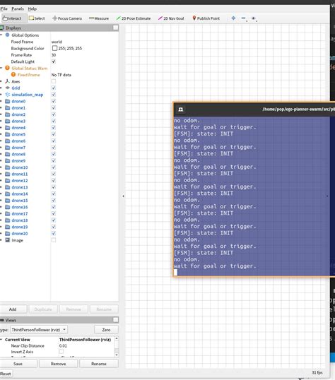 roslaunch以后rviz一片空白 Issue ZJU FAST Lab ego planner swarm GitHub