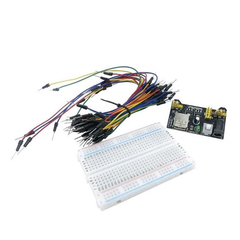 3 3v 5v Breadboard Power Module 400 Points Solderless Prototype Bread Board Kit 65 Flexible