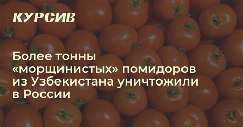 Почему в РФ уничтожили узбекские помидоры