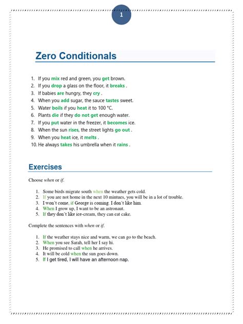 Conditionals Key 2024 1 Pdf