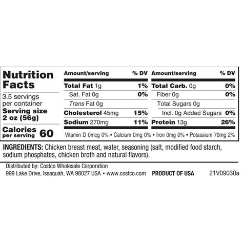 Kirkland Signature Chicken Breast 12 5 Oz 6 Count Costco