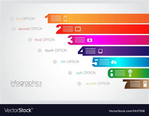 Timeline To Display Your Data With Infographic Vector Image