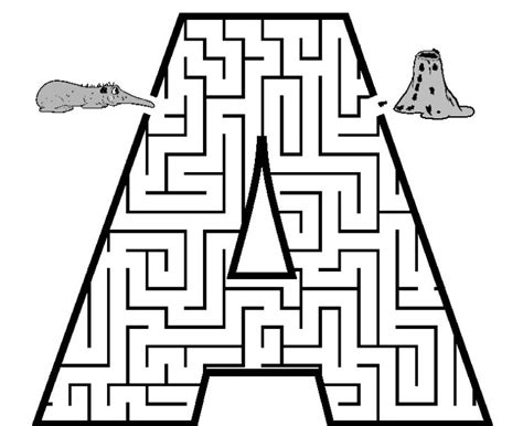 미로찾기 프린트 할 수 있는 Abc 알파벳 미로 네이버 블로그