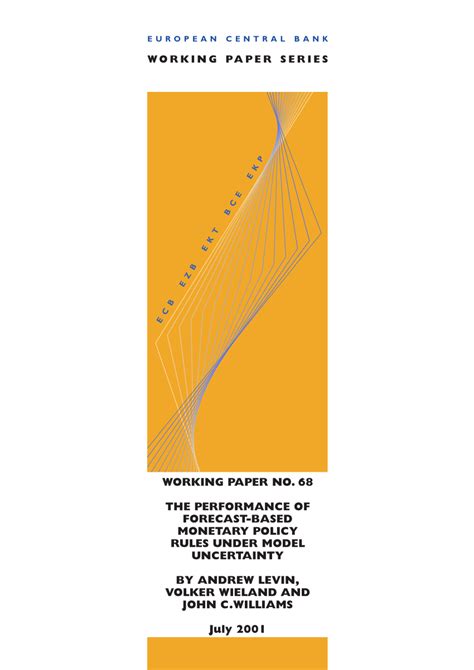 Pdf The Performance Of Forecast Based Monetary Policy Rules Under