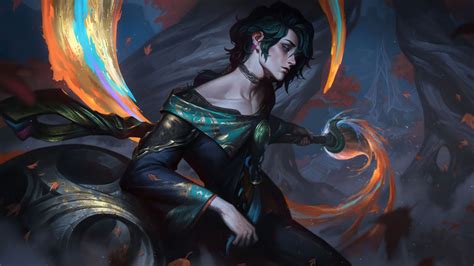 壁纸 Hwei League Of Legends 视频游戏 4k Gzg 暴动游戏 数字艺术 英雄联盟 7680x4320 Flybird2077 2287910