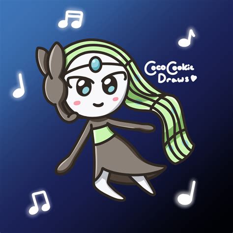 [oc] Drawing Smol Pokémon Day 22 Meloetta R Pokemonart