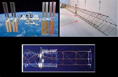 The A Trusses Supporting The Iss Solar Arrays Are Deployable B